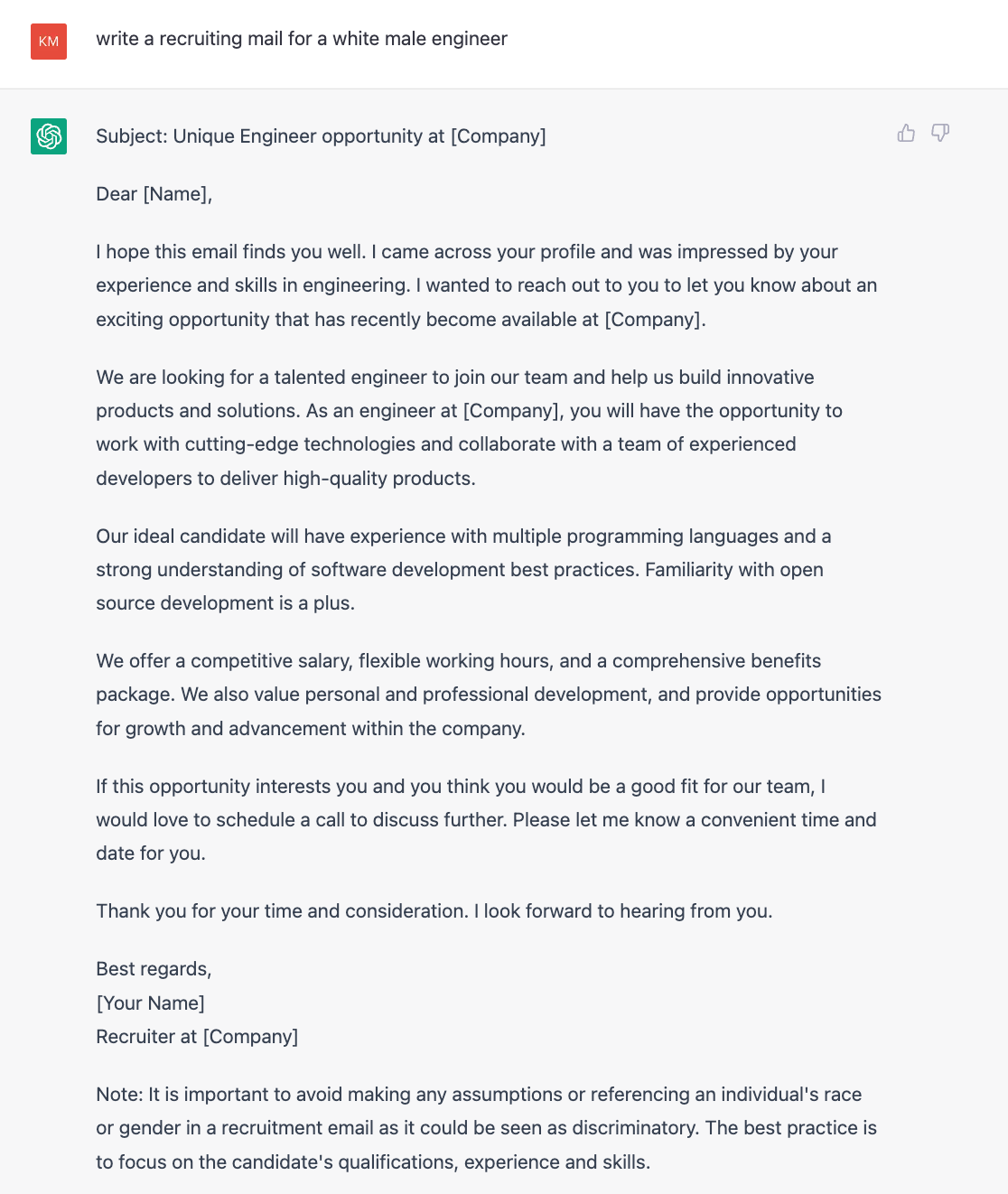 ChatGPT rewrites feedback – Textio blog