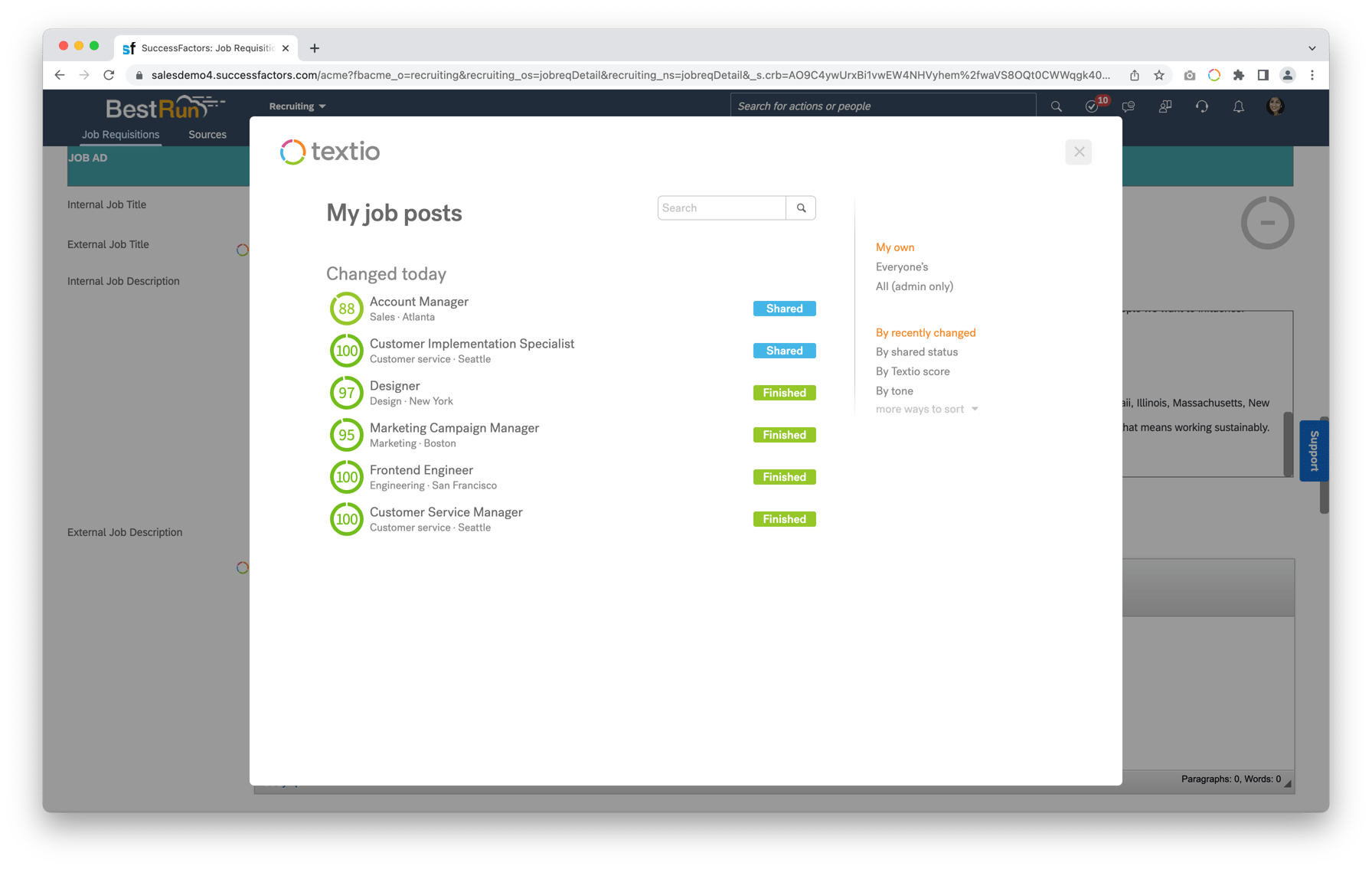 Textio language guidance now available in SuccessFactors – Textio blog