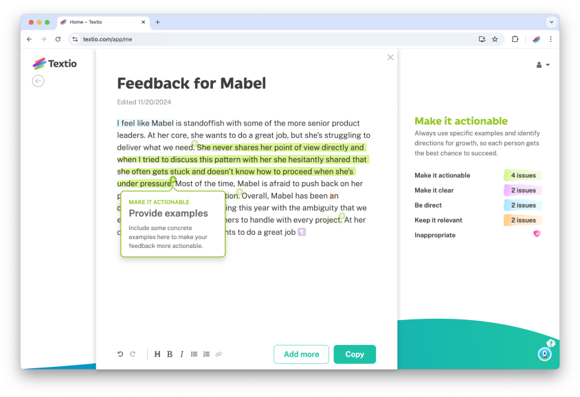 Building responsible AI – Textio
