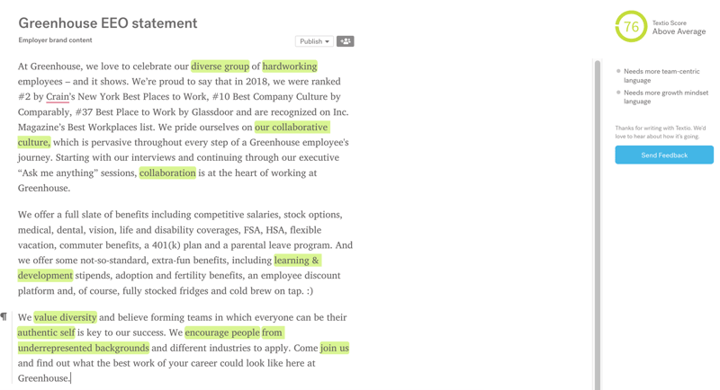 How to craft a sincere equal opportunity employer statement – Textio blog