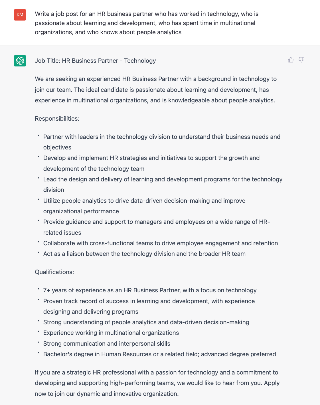 ChatGPT writes job posts – Textio blog